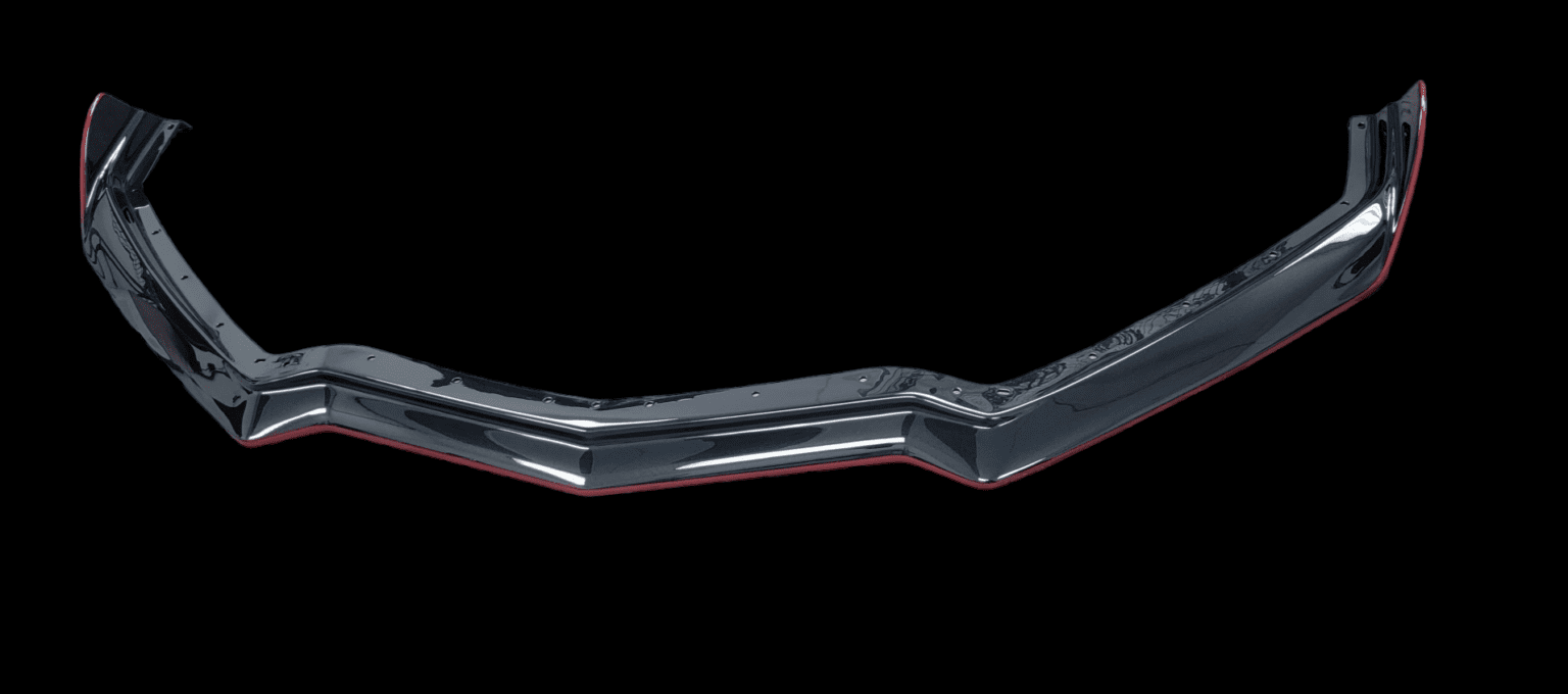 Corvette 5VM Front Splitter Carbon Flash with Stripe