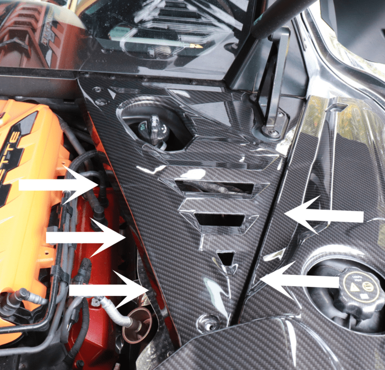 Corvette Engine Bay Panels Forged Carbon Fiber - Top Quality Corvette ...