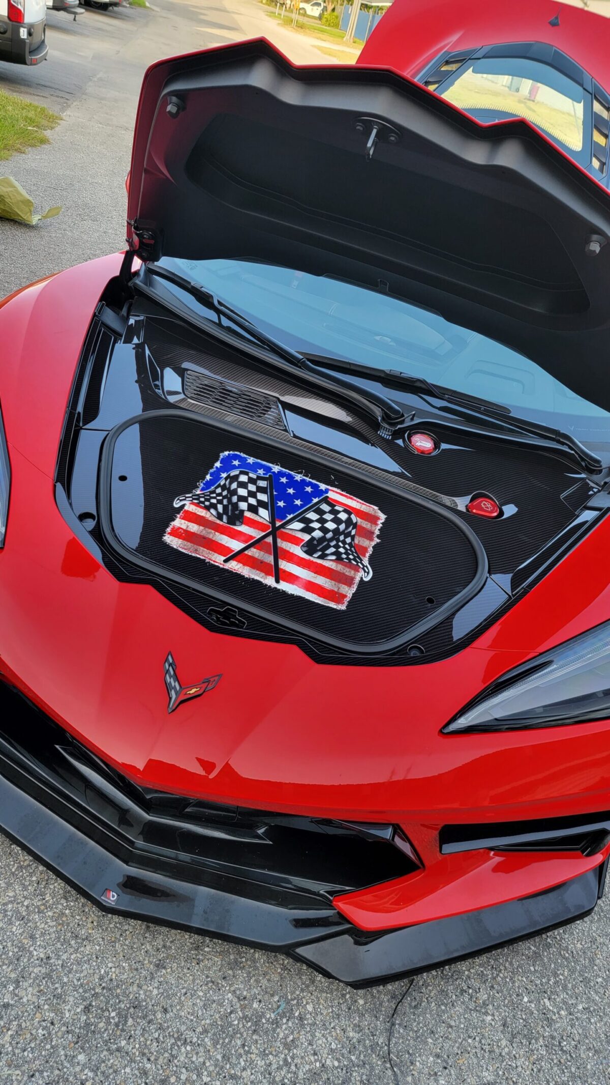 SHOW BOARD FRUNK COVER - Top Quality Corvette Accessories